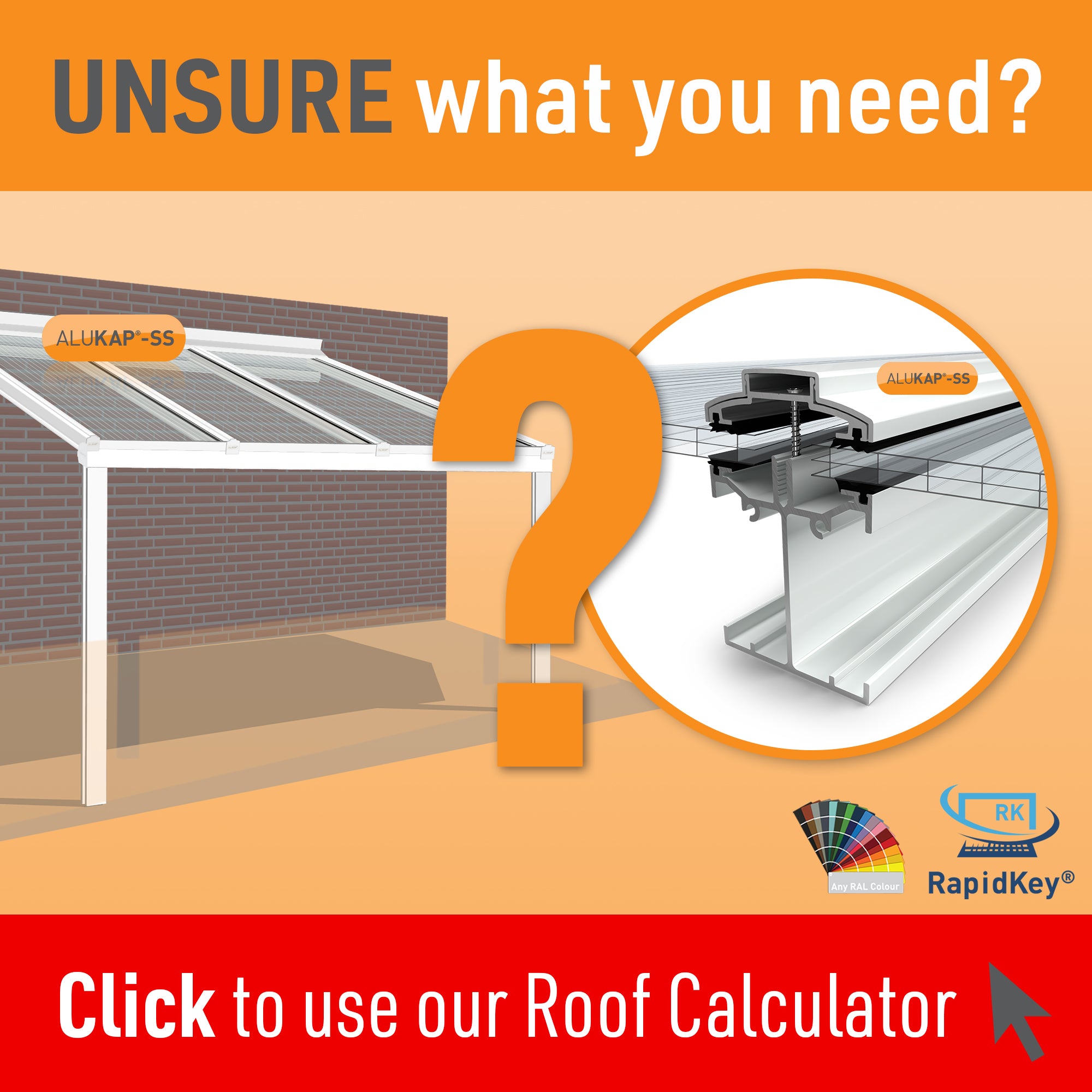 Alukap Veranda Canopy Calculator | Glass or Polycarbonate