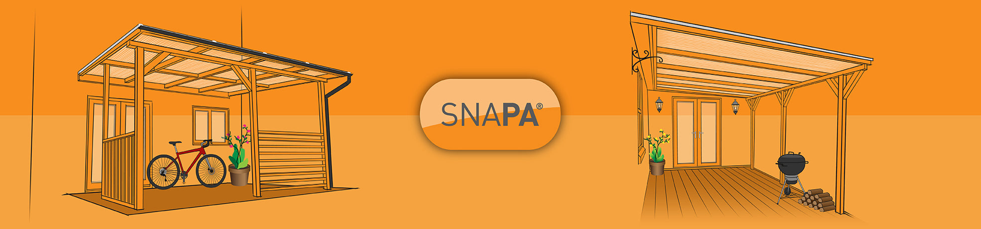 Snapa® Snap Fix Glazing Bars | Clear Amber Shop