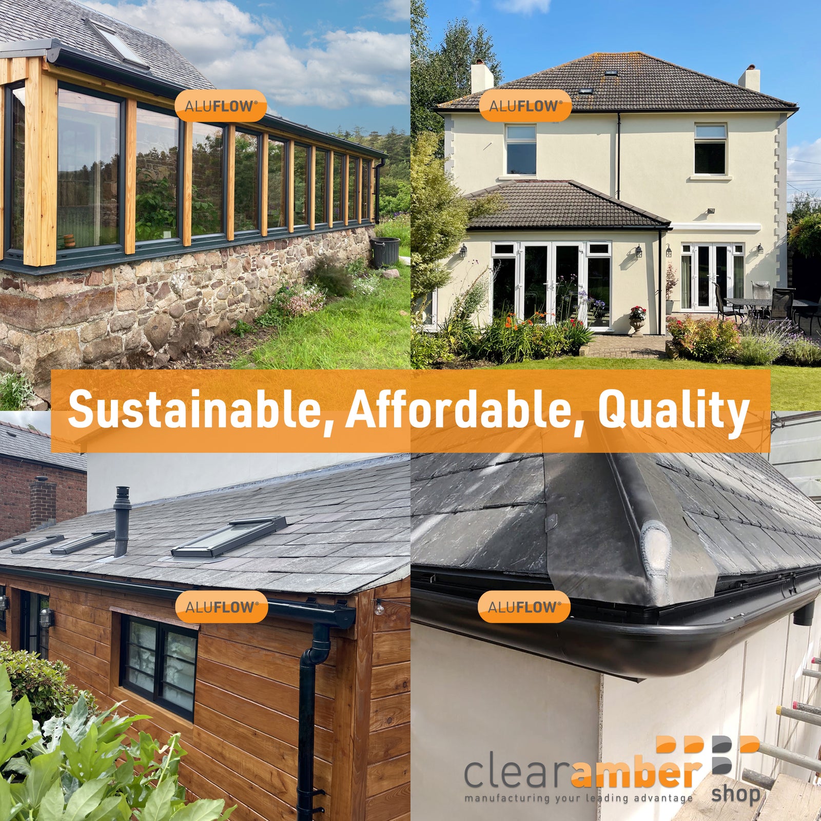 Aluflow Aluminium Gutter - Deep Flow | Easy Install Design