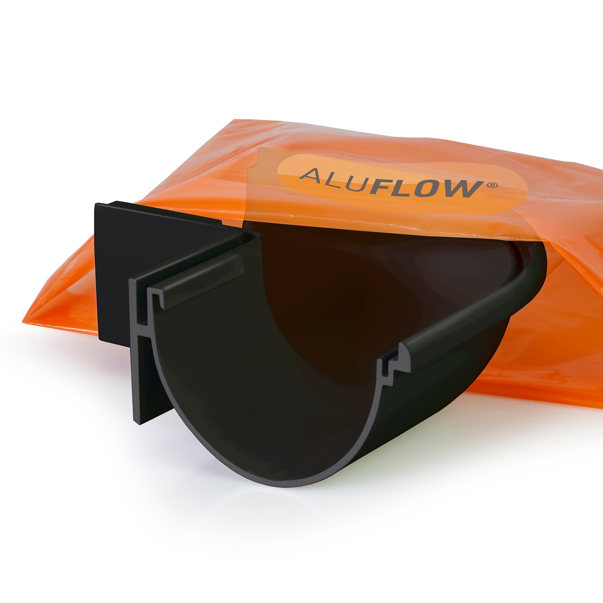 Aluflow Aluminium 90 Deg External Gutter Angle - Deep Flow