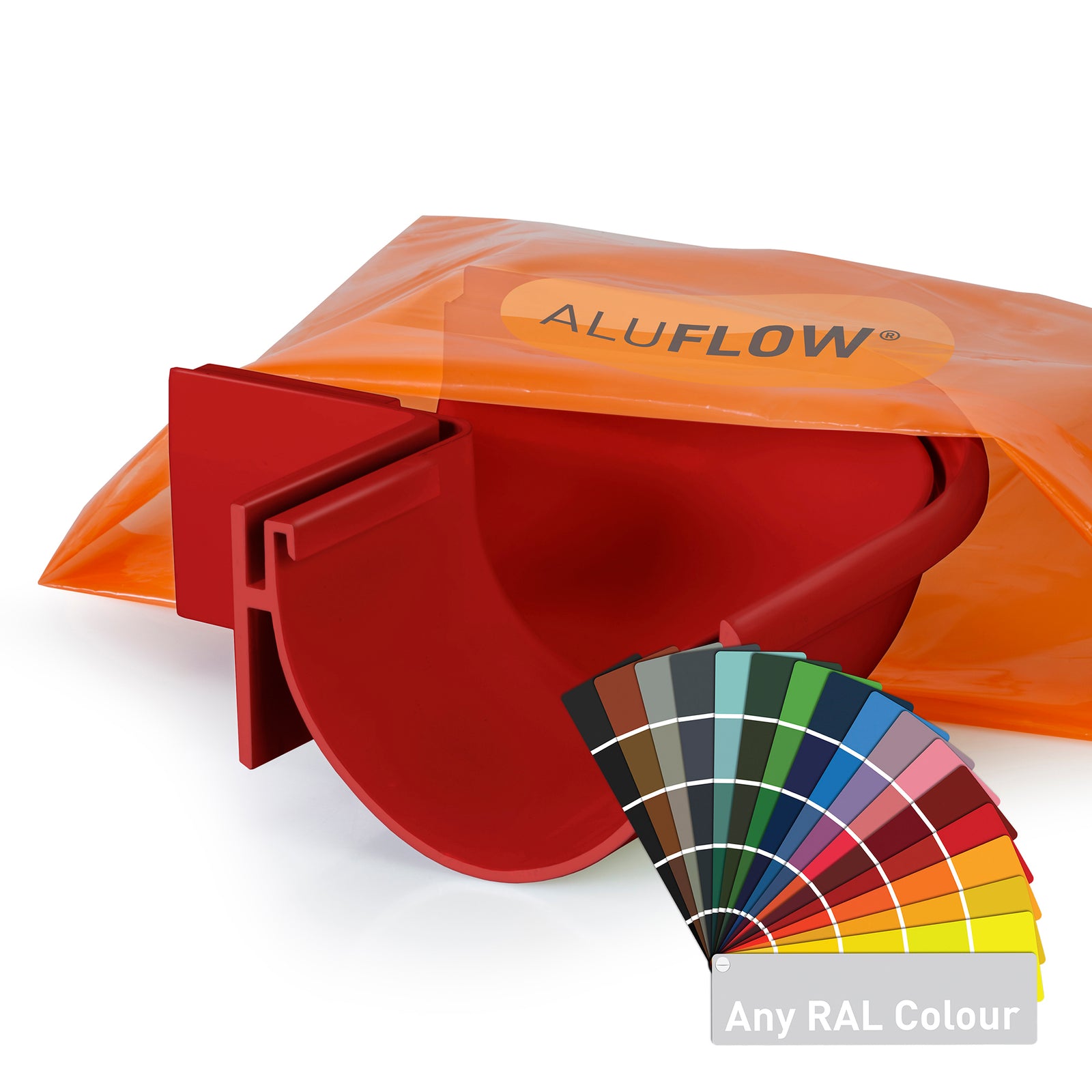 Aluflow Aluminium 90 Deg External Gutter Angle - Deep Flow
