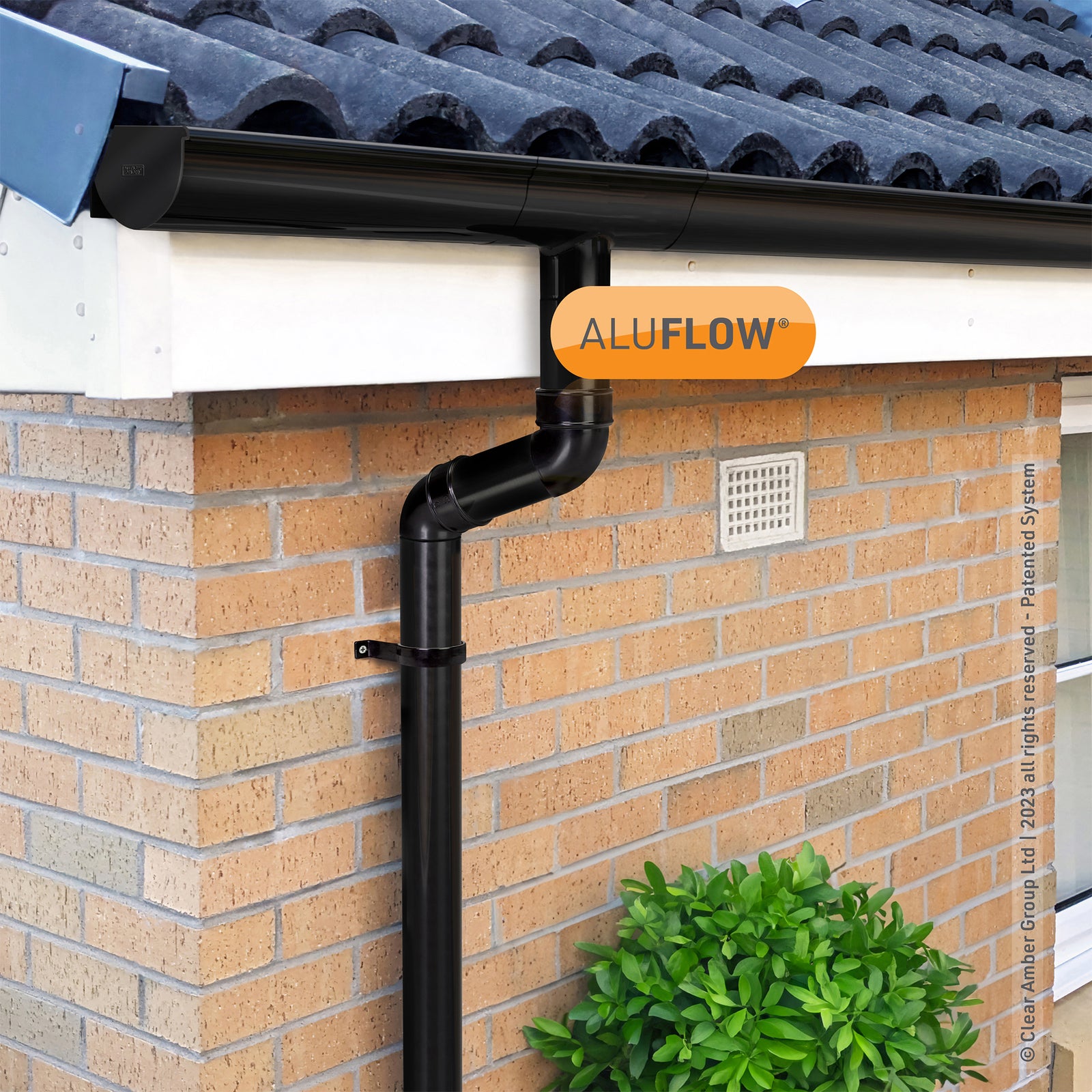 Aluflow Aluminium Gutter Stop End - Deep Flow End Cap