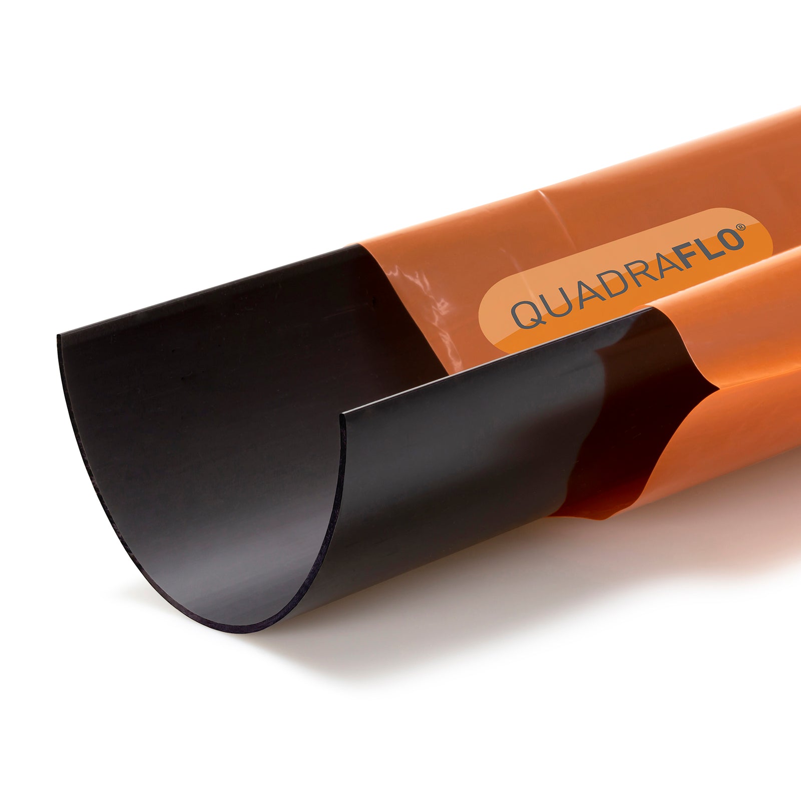 Quadraflo Deep Flow Gutter | Clear Amber Shop