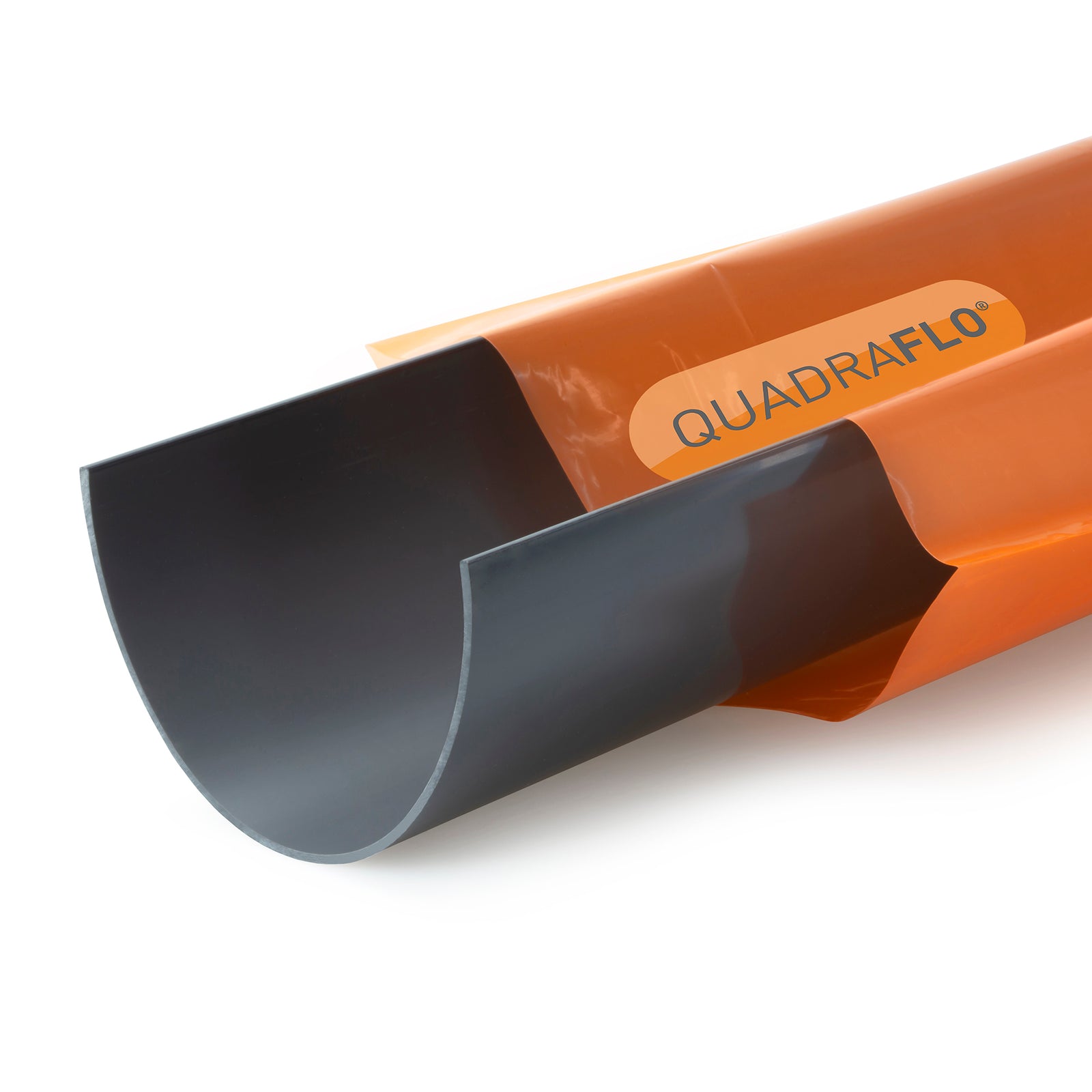 Quadraflo Deep Flow Gutter | Clear Amber Shop