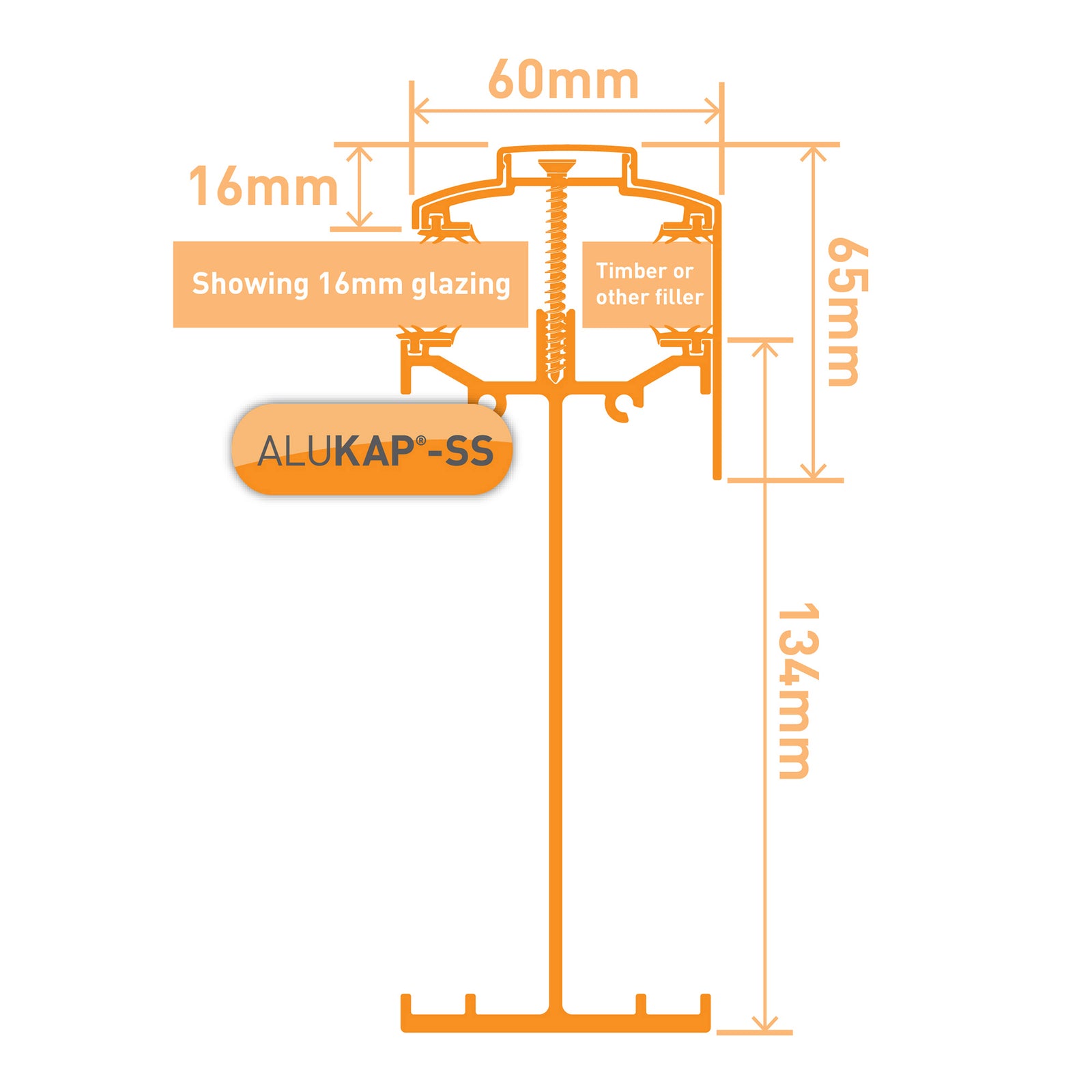 Alukap-SS High Span Gable Bar | Clear Amber Shop