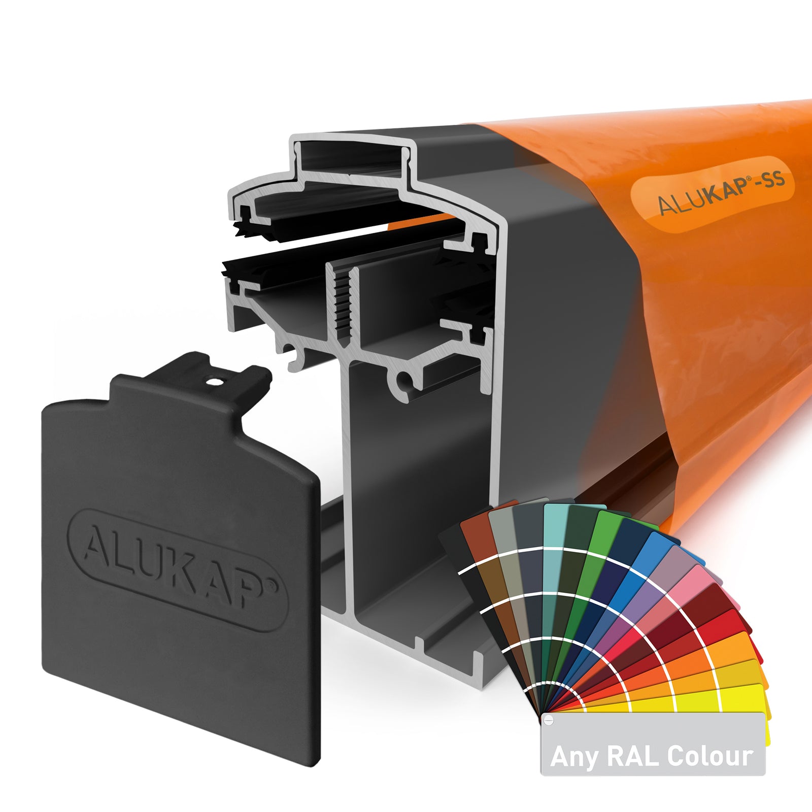 Alukap-SS Low Profile Gable Bar | Clear Amber Shop