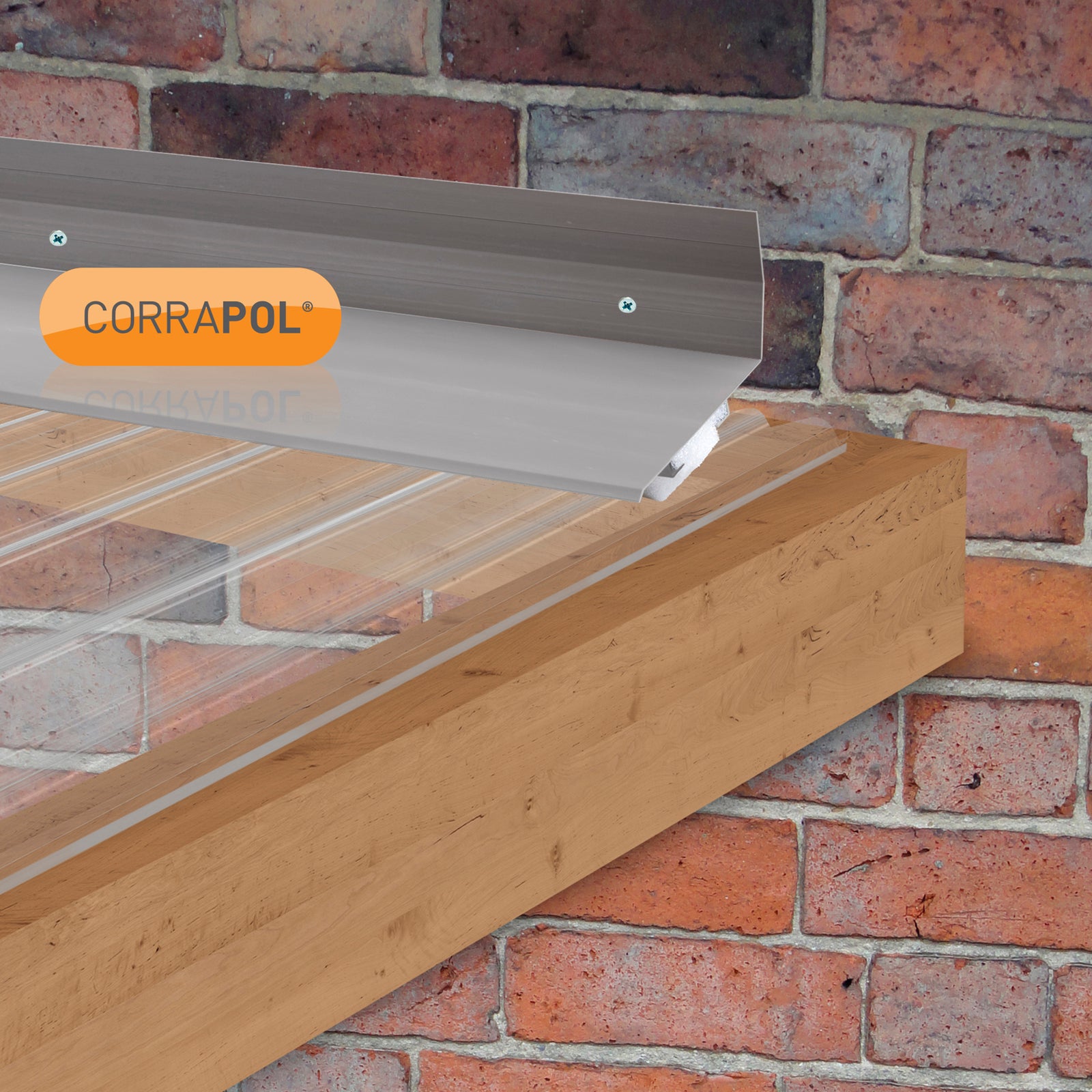 Corrapol Top Wall Flashing | Clear Amber Shop